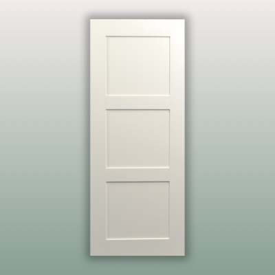 Shaker 3 Panel Solid Internal Door - Doors Delivered
